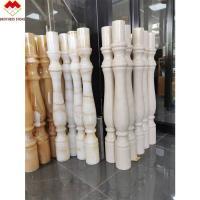 China Customized Hotel or Villa White Marble Alabaster Stair Baluster Modern Design Style for sale