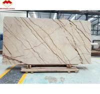 China Interior Stair and Floor Tiles Solfitel Gold Marble Big Slab in Modern Natural Style for sale