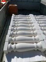 China Customized Luxury Marble Staircase Handrail Column for Villa Style Interior Design for sale