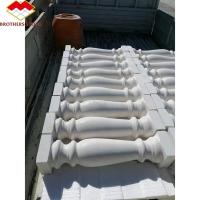China Customized Luxury Marble Staircase Handrail Column for Villa Style Interior Design for sale