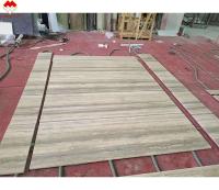 China 12x24 Inch Size Grey Veins Beige Travertine Floor Slab at Good in Modern Design Style for sale