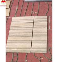China 12x24 Inch Size Grey Veins Beige Travertine Floor Slab at Good in Modern Design Style for sale