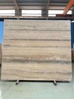 China 12x24 Inch Size Grey Veins Beige Travertine Floor Slab at Good in Modern Design Style for sale