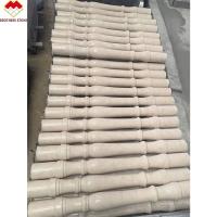 China White Onyx Marble Stone Granite Railing Handrail Balauster Balustrade for Stair in Apartment for sale