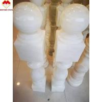 China Elegant White Onyx Marble Stone Baluster for Stair Decor in North and Latin America for sale