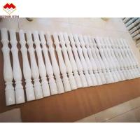 China White Onyx Marble Stone Granite Railing Handrail Balauster Balustrade for Stair in Apartment for sale