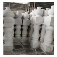 China White Marble Stone Baluster Flamed Surface Finishing for Balustrade Railing Suppliers for sale