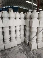 China Stair Railings Handrails White Marble Stone Granite Railing Handrail Stone Balustrade for sale