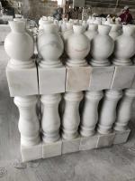 China Stair Railings Handrails White Marble Stone Granite Railing Handrail Stone Balustrade for sale