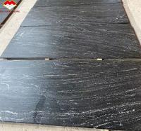 China Via Lattea Black Granite Honed Cut-to-Size Tile for Classic and Elegant Floor Pattern for sale