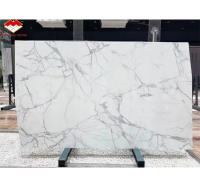 China Polished Natural Statuario White Marble Big Slab for Italian Flooring and Wall Tiles for sale