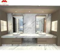 China Polished Natural Statuario White Marble Big Slab for Italian Flooring and Wall Tiles for sale