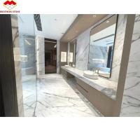China Polished Natural Statuario White Marble Big Slab for Italian Flooring and Wall Tiles for sale
