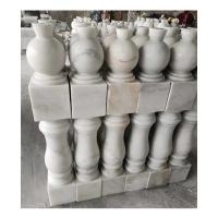 China White Marble Stone Baluster Flamed Surface Finishing for Balustrade Railing Suppliers for sale