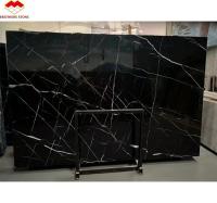China Modern Design Hotel Nero Marquina Big Slab Zimbabwe Black Marble Floors and Stairs for sale