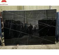 China Modern Design Hotel Nero Marquina Big Slab Zimbabwe Black Marble Floors and Stairs for sale