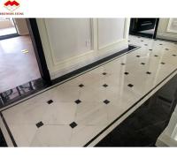 China Modern Design Hotel Nero Marquina Big Slab Zimbabwe Black Marble Floors and Stairs for sale