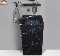 China White Veins Marble Sink Cut to Size from Calcite Marble for Modern Hotel Villa Design for sale