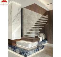 China Interior Home Furniture Stair Step Light Design with Modern Artificial Sintered Stone for sale