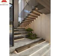 China Interior Home Furniture Stair Step Light Design with Modern Artificial Sintered Stone for sale