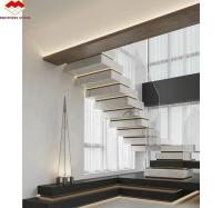 China Interior Home Furniture Stair Step Light Design with Modern Artificial Sintered Stone for sale