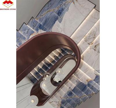 China Artificial Stone Stair Material Modern Design Luxury Indoor Non Slip Floor Tiles for sale