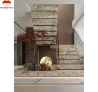 China Artificial Stone Stair Material Modern Design Luxury Indoor Non Slip Floor Tiles for sale