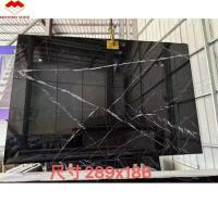 China Modern Nero Marquina Black White Stipe Marble Polished Natural Big Slabs for Indoor Hotel Villa for sale