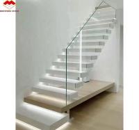 China Upgrade Your Hotel Interior with Modern Design Stair Treads Artificial Stone Material for sale