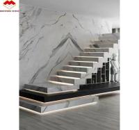 China Upgrade Your Hotel Interior with Modern Design Stair Treads Artificial Stone Material for sale
