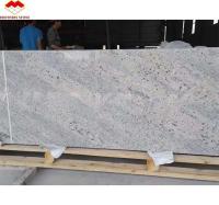China Cut-To-Size White Texture Granite Slab Exported from India for Villa and Hotel Design for sale
