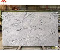 China Low Per Square Foot Viscon White Granite Slabs for Modern Villa Exterior Wall Cladding for sale