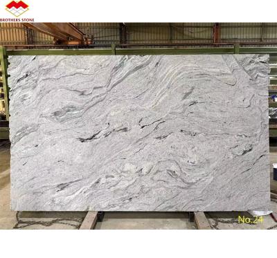 China Low Per Square Foot Viscon White Granite Slabs for Modern Villa Exterior Wall Cladding for sale
