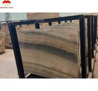 China Hotel Bathroom Wall Panel and Vanity Basin with Sink Made of Natural Stone Onyx Marble for sale
