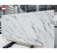 China Modern Design Italy White Calacatta Marble Slab for Kitchen Countertop and Wall Panel for sale