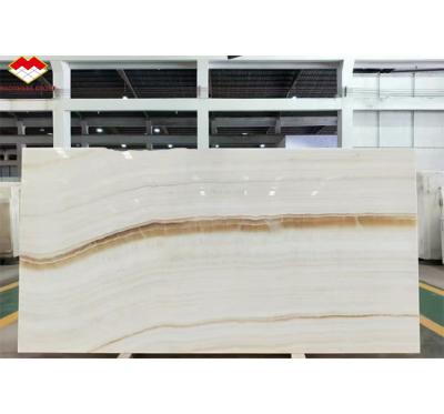 China Modern Hotel Design Style Transparent White Jade Marble Slab for Wall and Floor for sale