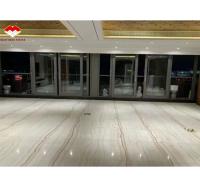 China Modern Hotel Design Style Transparent White Jade Marble Slab for Wall and Floor for sale