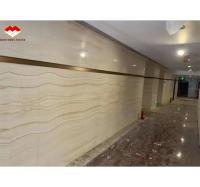 China Modern Hotel Design Style Transparent White Jade Marble Slab for Wall and Floor for sale