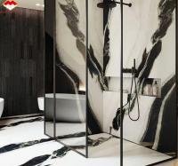China Modern Design Style Panda White Marble Elevate Your Hotel Wall Floor and Stairs Tiles for sale