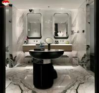 China Modern Design Style Panda White Marble Elevate Your Hotel Wall Floor and Stairs Tiles for sale
