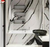 China Modern Design Style Panda White Marble Elevate Your Hotel Wall Floor and Stairs Tiles for sale
