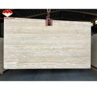 China Marble Travertine Stone Big Slab Polished for Modern Hotel Villa Interior Design for sale
