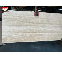 China Marble Travertine Stone Big Slab Polished for Modern Hotel Villa Interior Design for sale