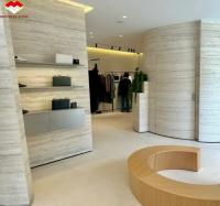 China Marble Travertine Stone Big Slab Polished for Modern Hotel Villa Interior Design for sale