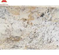 China Luxury Gold Granite Stone Big Slabs Honed Polished for Villa Staircase Graphic Design for sale