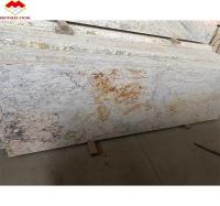China Luxury Gold Granite Stone Big Slabs Honed Polished for Villa Staircase Graphic Design for sale