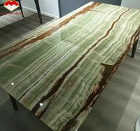 China Polished Surface Finishing Pakistan Bamboo Onyx Marble Slabs for Table Modern Design Style for sale