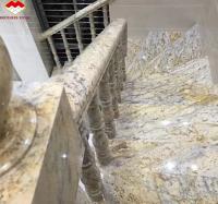 China Luxury Gold Granite Stone Big Slabs Honed Polished for Villa Staircase Graphic Design for sale