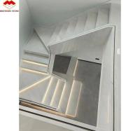 China Indoor Villa Modern Natural Stone Stairs Design for Polished Straight Steps for sale
