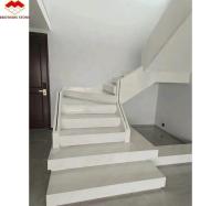 China Indoor Villa Modern Natural Stone Stairs Design for Polished Straight Steps for sale
